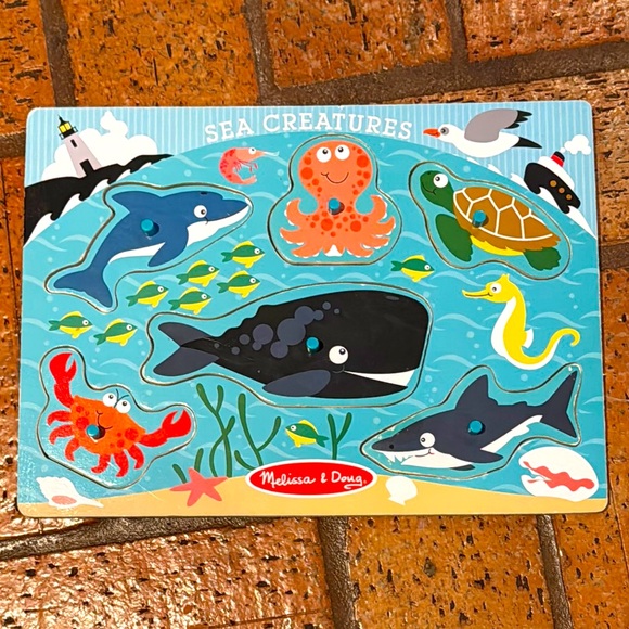 Melissa & Doug | Toys | Melissa Doug Sea Creatures Puzzle Ocean Animals ...